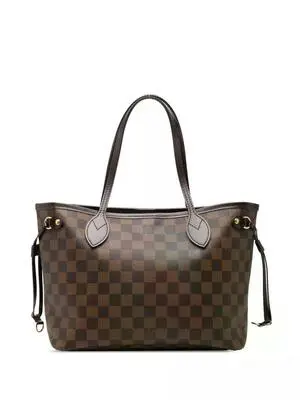 LOUIS VUITTON 2009 Damier Ebene Neverfull Pm Tote Bag - Brown