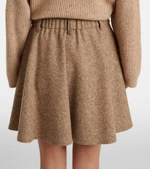 Brunello Cucinelli Monili Wool-blend Miniskirt