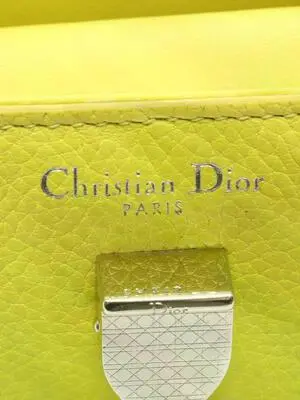 Dior 2010-2026 Medium Grained Calfskin Diorever Satchel - Yellow