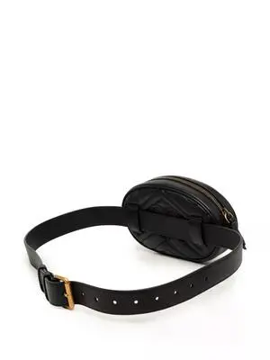 Gucci Gg Marmont Matelasse Calfskin Belt Bag - Black