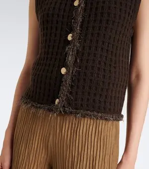 Jardin Des Orangers Waffle-knit Vest