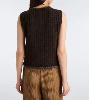 Jardin Des Orangers Waffle-knit Vest
