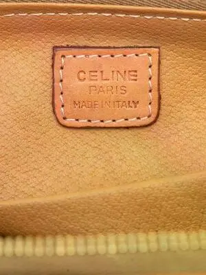 Celine 20th Century Macadam Coated Canvas Pouch