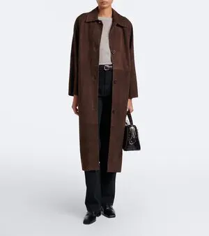 ARMA Judy Suede Coat - Brown