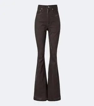 Rick Owens Bollan Bootcut Jeans - Brown