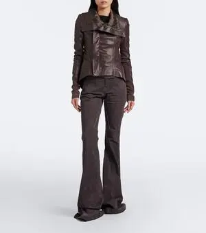 Rick Owens Bollan Bootcut Jeans - Brown