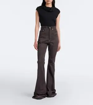Rick Owens Bollan Bootcut Jeans - Brown