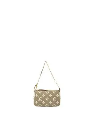LOUIS VUITTON 2022 Monogram Empreinte Spring In The City Mini Pochette Accessoires Handbag - Brown