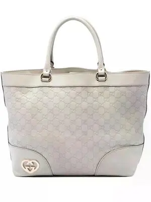 Gucci 2016-2026 Guccissima Lovely Tote Bag - White