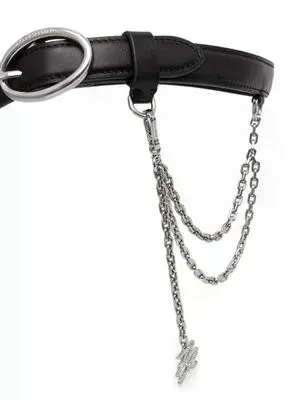 Karl Lagerfeld Chain-link Crystal-embellished Belt