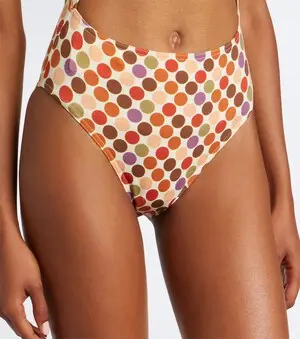 ERES Cutout Polka Dot One Piece - Multicoloured