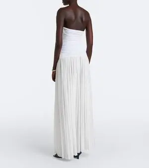 Christopher Esber Salacia Ruched Bustier Gown