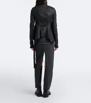 Rick Owens Sliced Pillar Cotton Maxi Skirt - Black