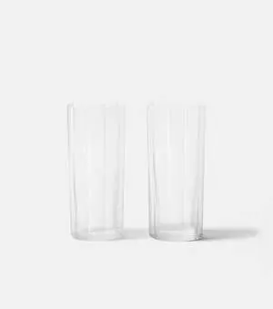 NASONMORETTI Dodeca Set Of 2 Highball Glasses - Transparent