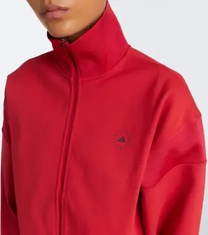 Adidas By Stella McCartney Logo Zip-up Sweatshirt - Red