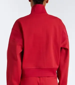 Adidas By Stella McCartney Logo Zip-up Sweatshirt - Red