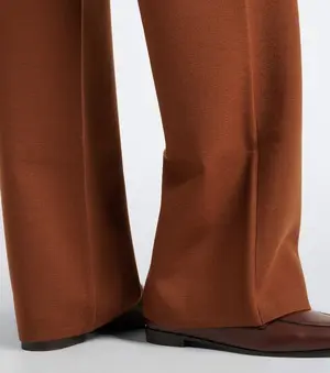 Max Mara Wool-blend Wide-leg Pants