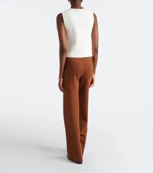 Max Mara Wool-blend Wide-leg Pants