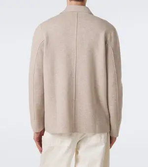 ALLUDE Knitted Wool And Cashmere Cardigan
