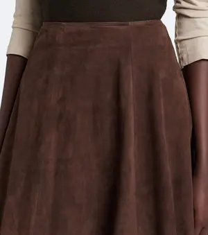 ARMA Eleni Suede Midi Skirt