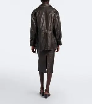ARMA Leather Pencil Skirt