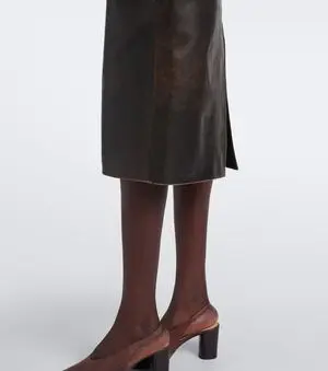 ARMA Leather Pencil Skirt