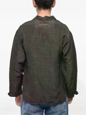 NEVER ENOUGH Pocket-detail Shirt Jacket
