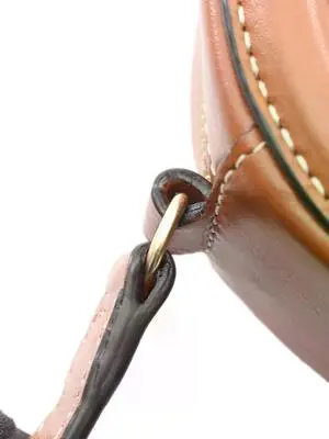 Celine Small Calfskin Cuir Triomphe Oval Crossbody Bag - Brown