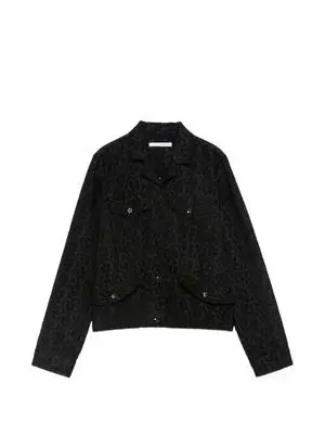 Cecilie Bahnsen Clover Floral-jacquard Jacket - Black