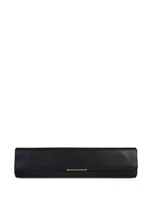 Balmain Long Clutch Bag In Smooth Leather - Black
