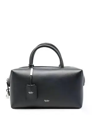Max Mara Holdallm Leather Tote Bag - Grey