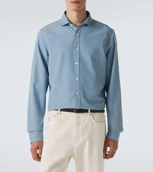 Canali Cotton Shirt - Blue