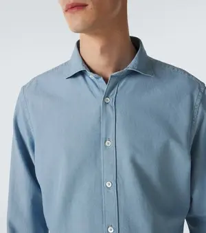 Canali Cotton Shirt - Blue