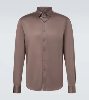 Canali Cotton Shirt - Brown