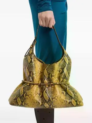 Balmain Sphynx Medium Bag In Python-effect Leather