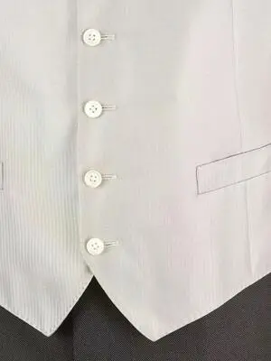 Corneliani Herringbone-pattern Silk Waistcoat