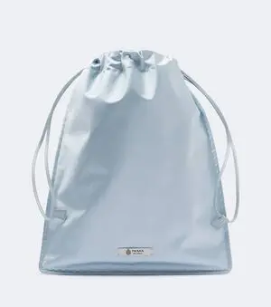 Prada Silk Duchess Pouch - Blue