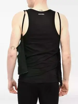 Dsquared2 Lace-trimmed Layered Tank Top