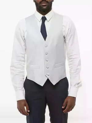 Corneliani Single-breasted Welt-pocket Waistcoat - Grey