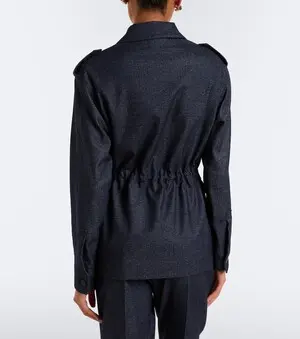 Eleventy Wool, Cotton, And Cashmere-blend Jacket