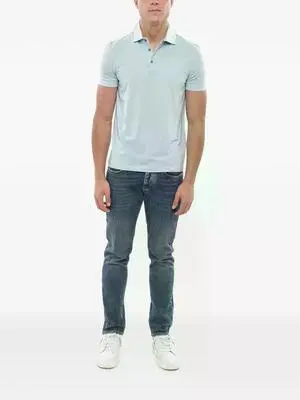Malo Short-sleeve Button-down Polo Shirt