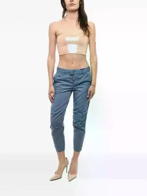Dsquared2 Disco Sequin-embellished Strapless Crop Top