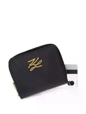 Karl Lagerfeld Logo-plaque Bifold Wallet - Black