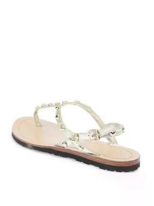 Moschino Heart-stud Thong Sandals