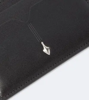 JACQUES MARIE MAGE Theodore Leather Card Holder - Black