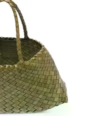 Dragon Diffusion Big Santa Croce Woven Leather Tote Bag