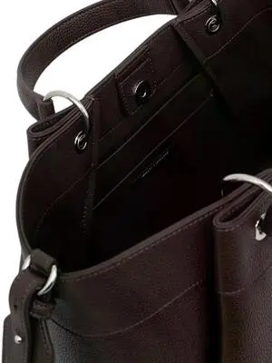 Armani Exchange Logo-print Pebbled Tote Bag