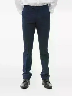 Corneliani Jacquard-woven Wool Trousers