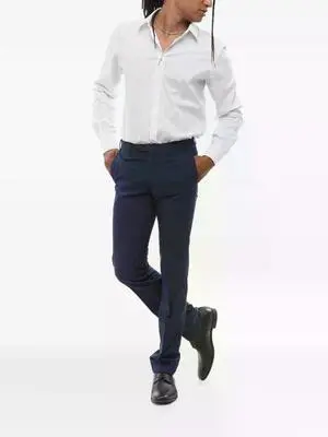 Corneliani Jacquard-woven Wool Trousers