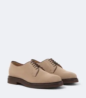 Brunello Cucinelli Suede Derby Shoes